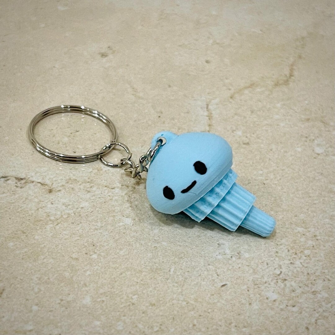 Jellyfish Keychain Fidget Toy 3D Printed Cute Gift Accessory Sensory ...