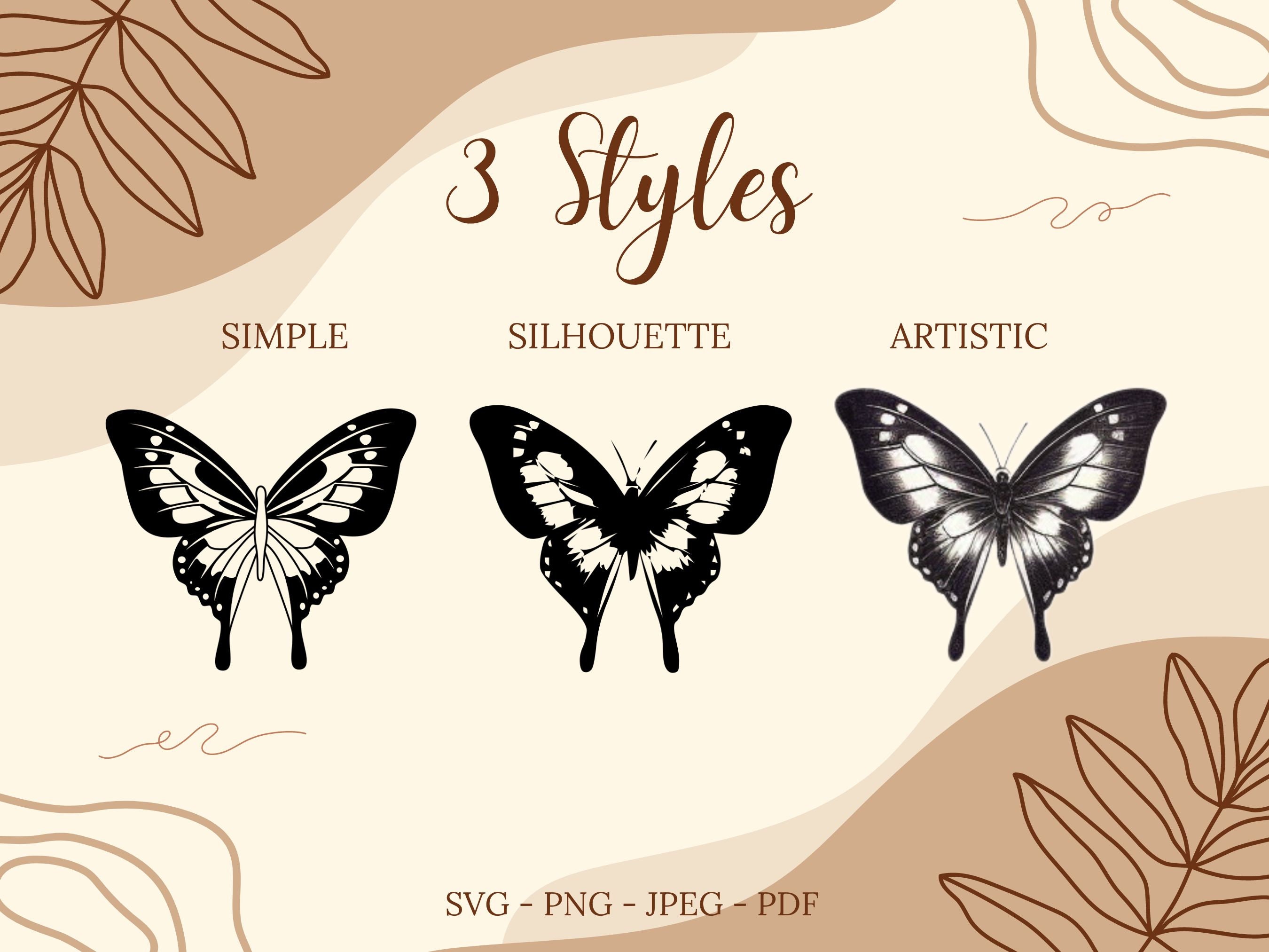 Butterflies and Moths Digital Download Digital Art Tattoo Flash Sheet ...