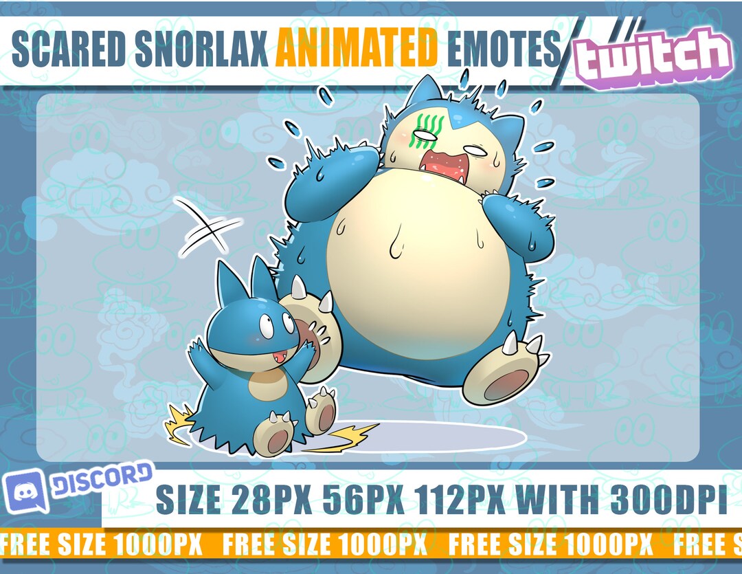 Emotes animados de Snorlax emotes de Pokemon emotes emotes - Etsy México