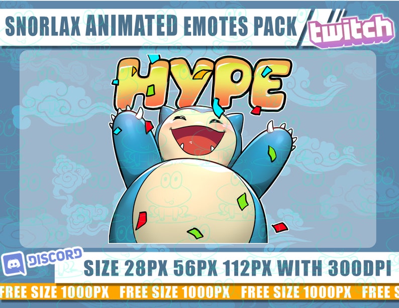 Animated Emotes, Snorlax Animated Emotes, Pokemon Emotes, Emotes ...