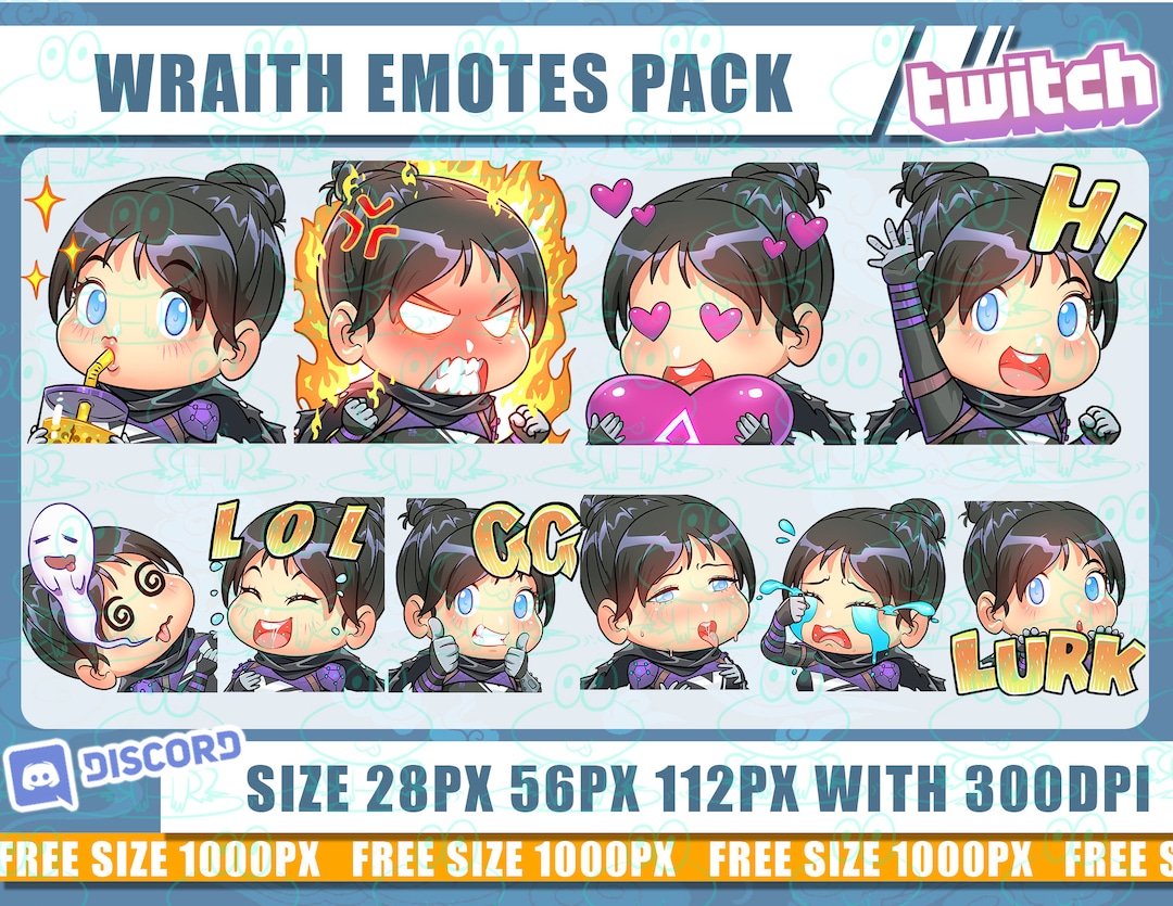 Wraith Apex Legends, Wraith Twitch Emotes, Wraith Cute Emotes, Emotes ...