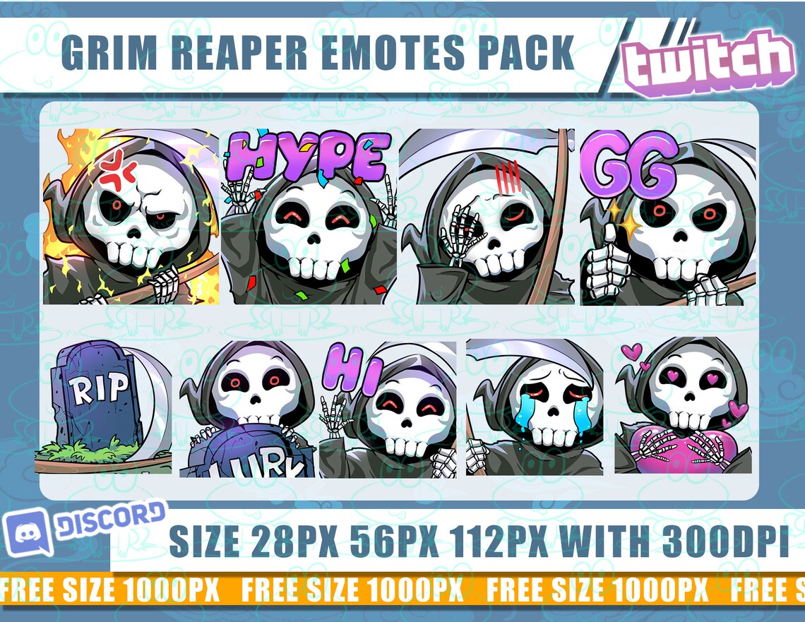 Grim Reaper Twitch Emotes, Grim Reaper, Grim Reaper Cute Emotes, Emotes ...