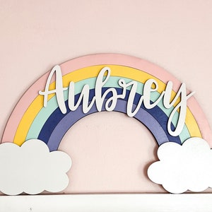 Name Sign,rainbow Sign,girls Room,girl Decor,kids Room,kid Decor ...