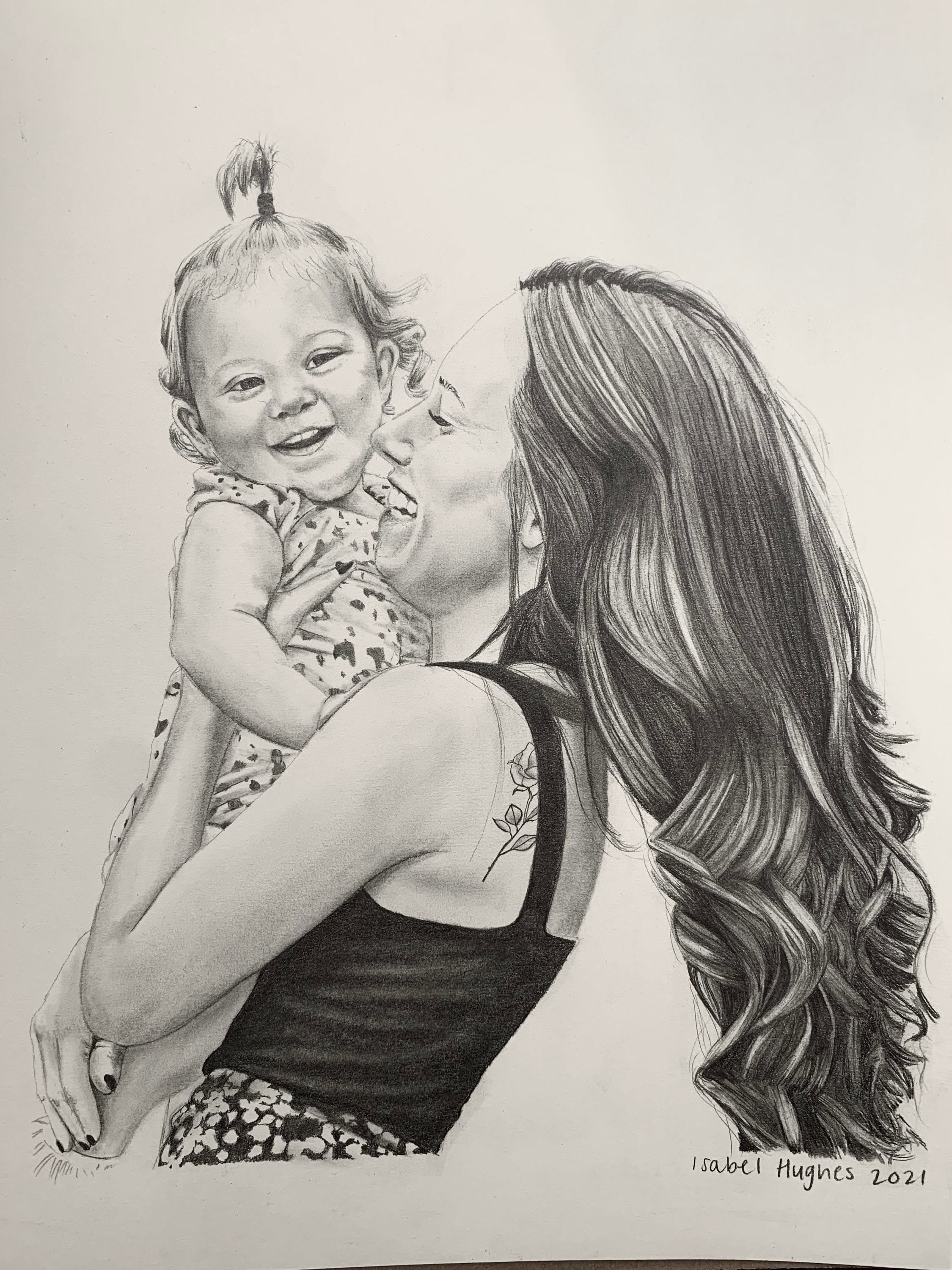 Pencil Portrait, Pencil Drawing, Family Portrait, Custom Art, Art From ...