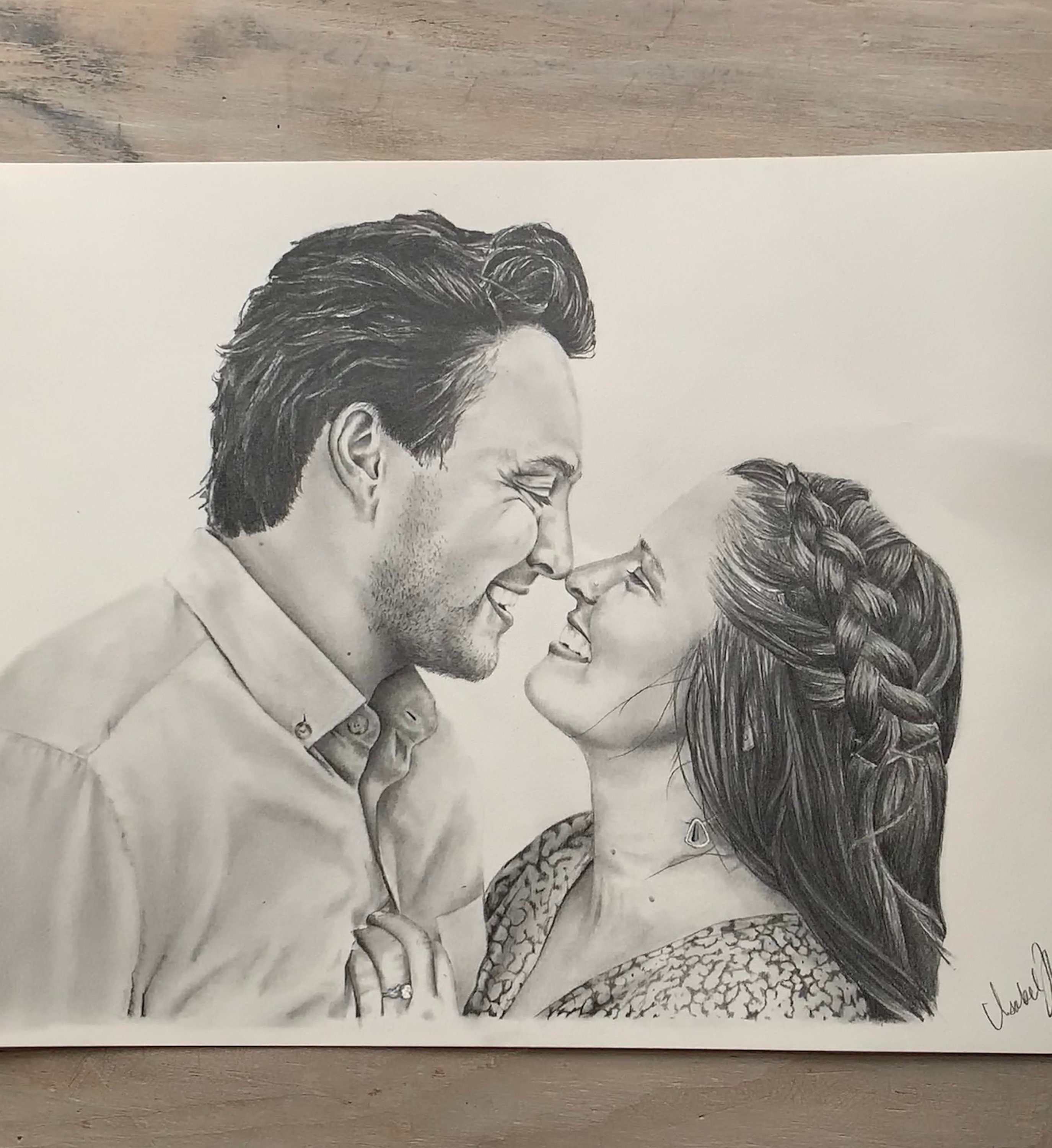 Pencil Portrait, Pencil Drawing, Family Portrait, Custom Art, Art From ...