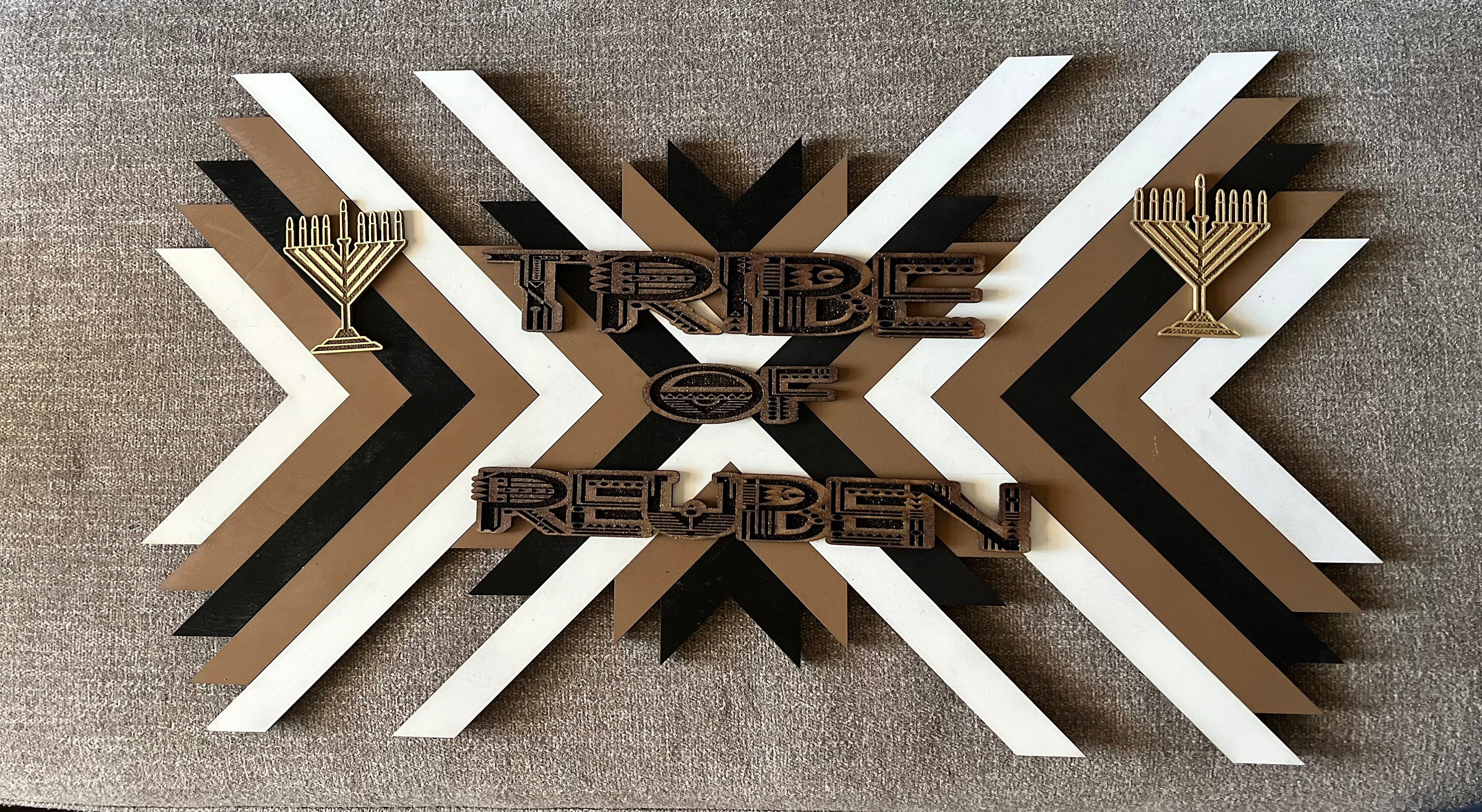 TRIBE OF.. Personalized Piece ! Custom Made Wooded Layered Art. for ...