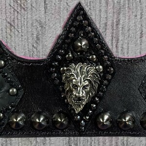 Scepter of Tradition: Handcrafted Leather Crown, Headpiece, Headband - Etsy