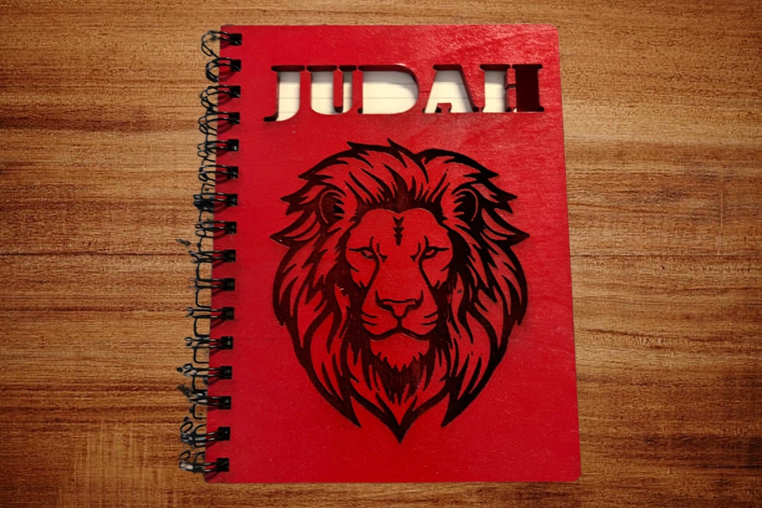 Your TRIBE Wood Laser Engraved and Painted Cover Notebooks Customized ...