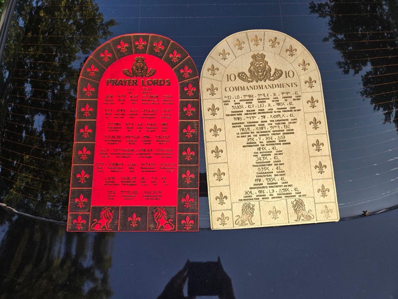 Hebrew Israelite Scripture Plaques – Lord’s Prayer in Hebrew, Bilingual ...