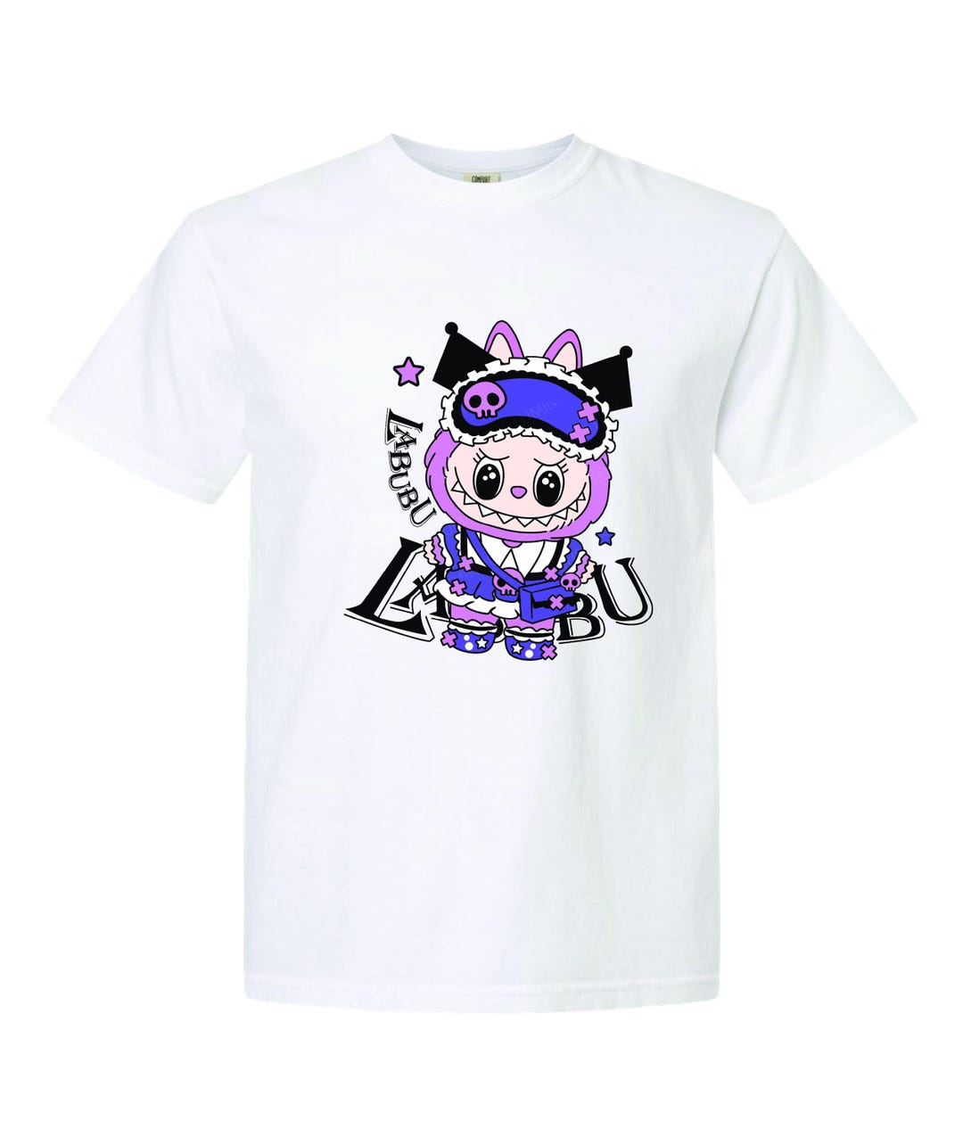 Labubu Monster Chibi Face With Unisex Comfy Tee - Etsy
