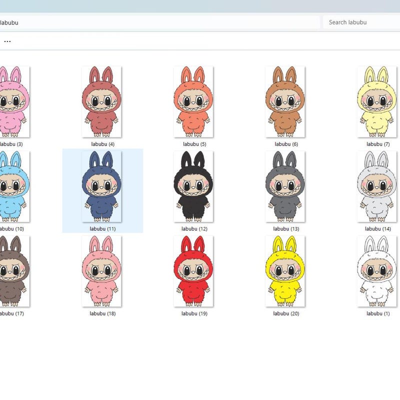 Labubu Clipart - Etsy