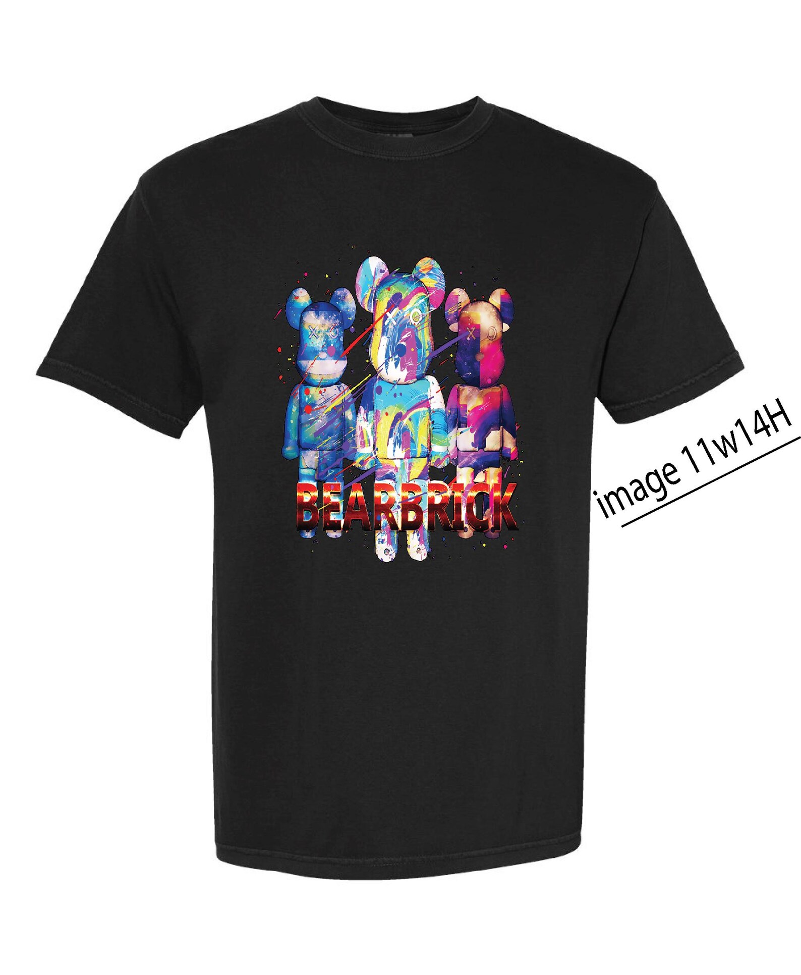 Bearbrick on T Shirt Comfort Color - Etsy