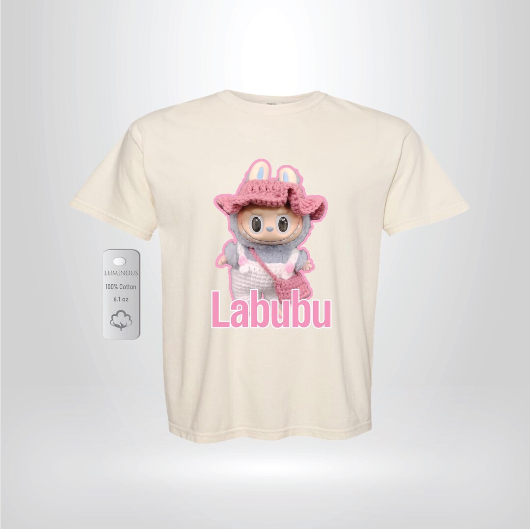 Labubu Crew Neck Tee – Soft Cotton Graphic T-shirt for Casual Wear ...