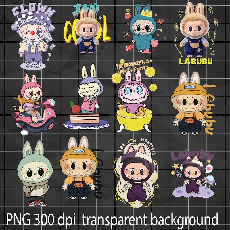 Labubu Clipart - Etsy