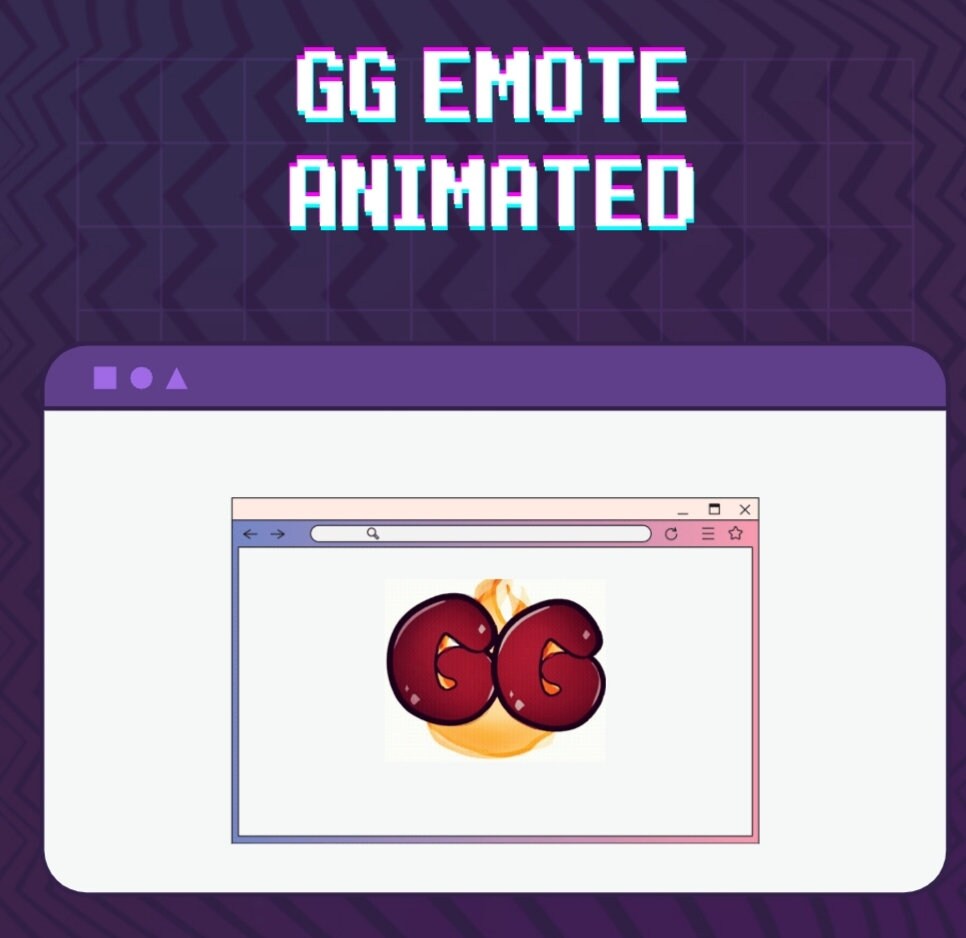 Animated Twitch Emote GG - Etsy