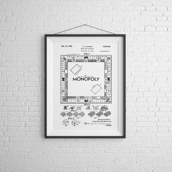 Monopoly Patent Svg - Etsy