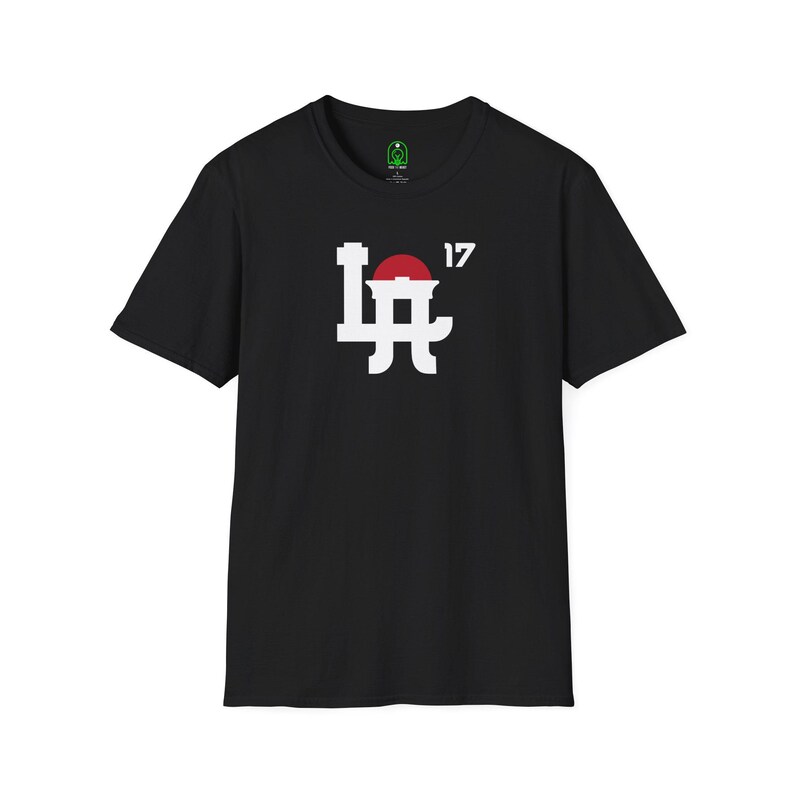 Shohei Ohtani LA T-shirt, Number 17 Dodgers Inspired Apparel, Blue ...