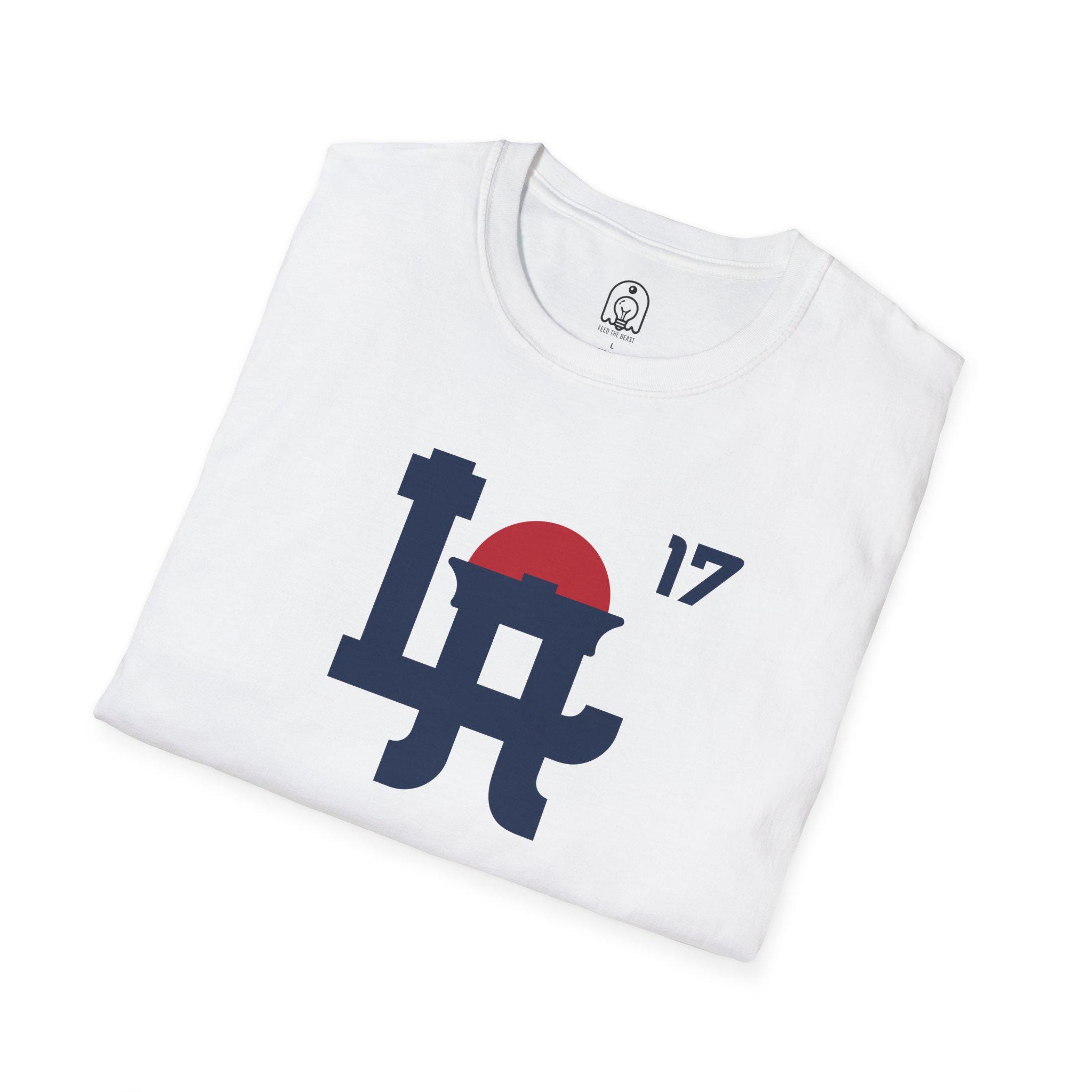 Shohei Ohtani LA T-shirt, Number 17 Dodgers Inspired Apparel, Blue ...
