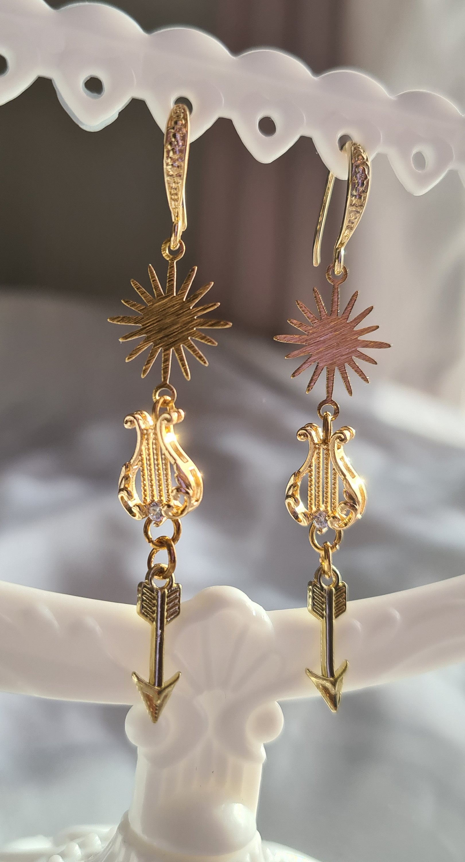 Apollo Inspired Earrings, Greek Mythology - Etsy
