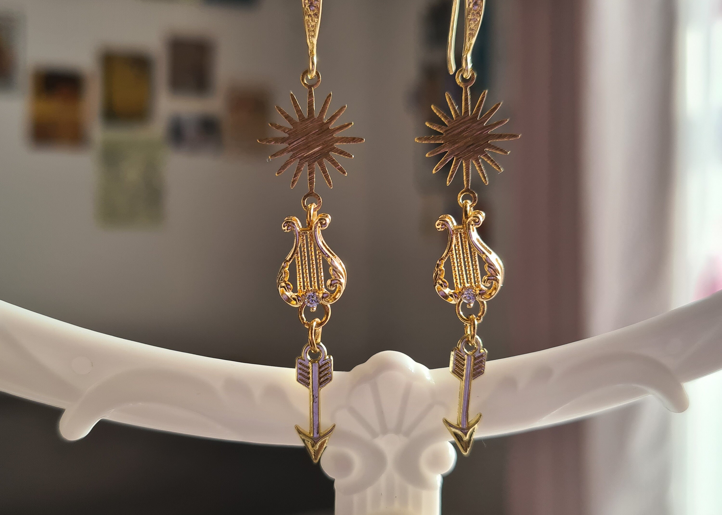 Apollo Inspired Earrings, Greek Mythology - Etsy