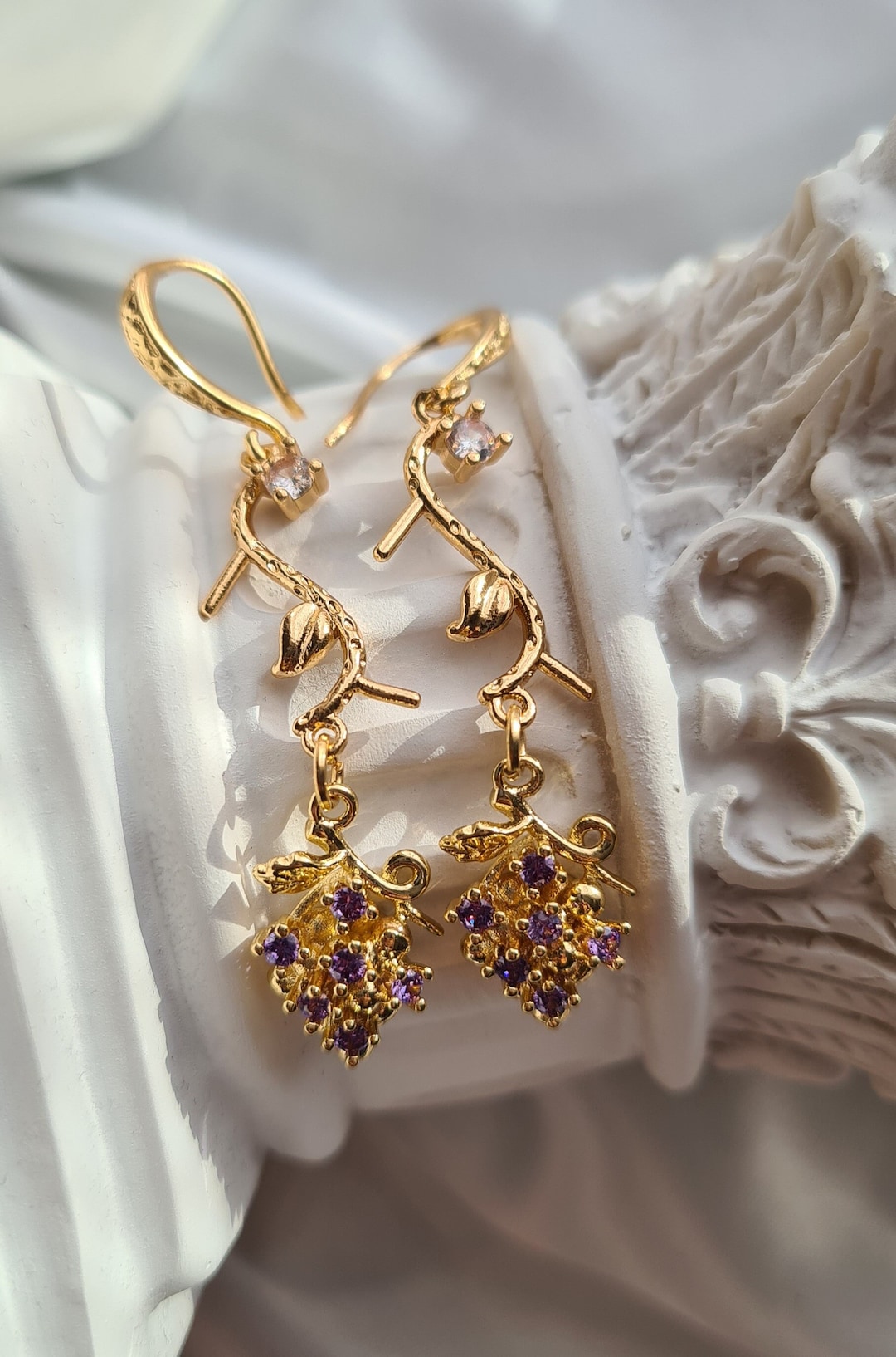 Dionysus Inspired Earrings - Greek Mythology, Roman God Bacchus - Etsy