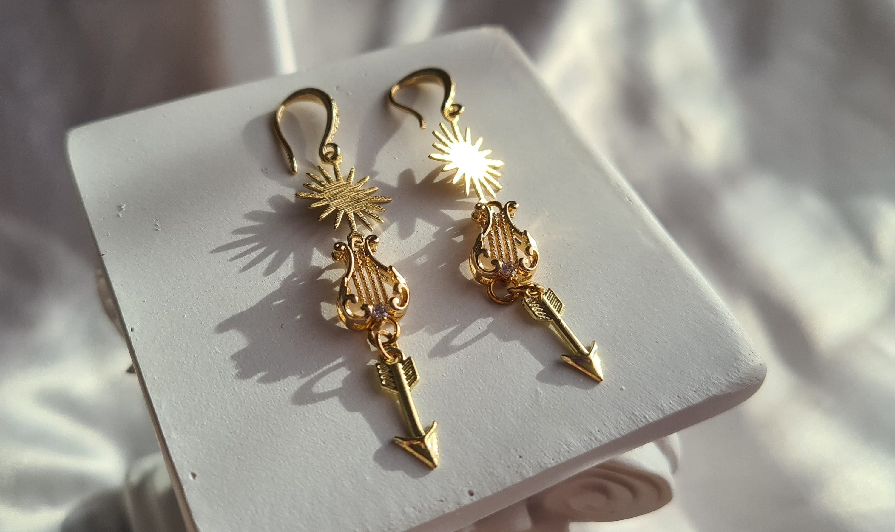 Apollo Inspired Earrings, Greek Mythology - Etsy