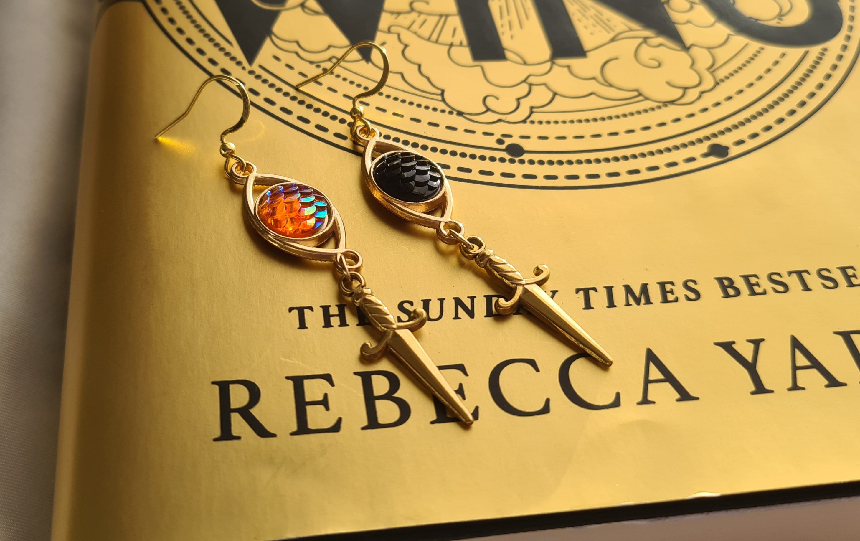 Fourth Wing Inspired Dragon Dagger Earrings Tairn, Andara, Sgaeyl - Etsy