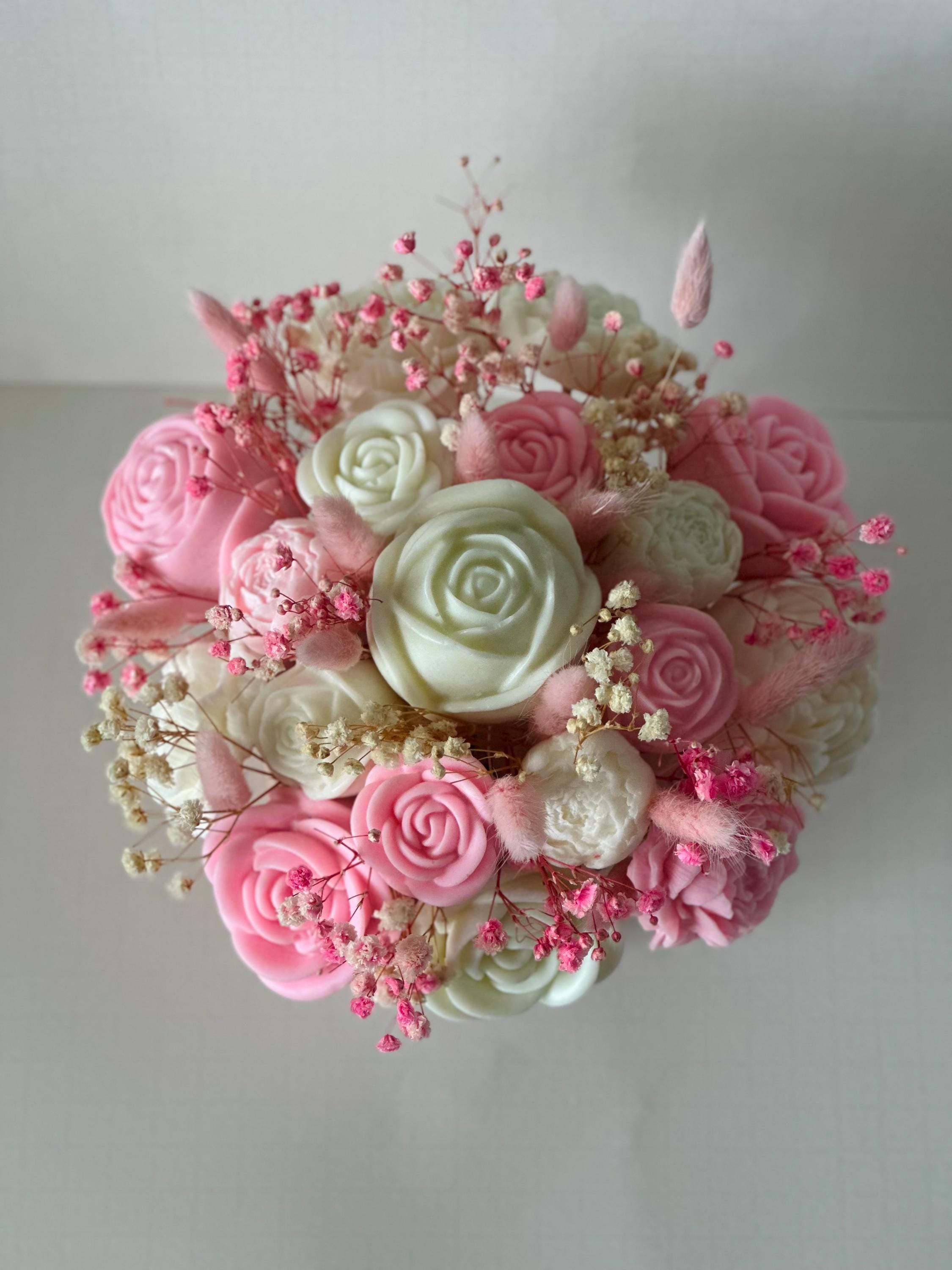 Luxury Flower Candle Box – Handcrafted Soy Wax Candle | Elegant Floral ...