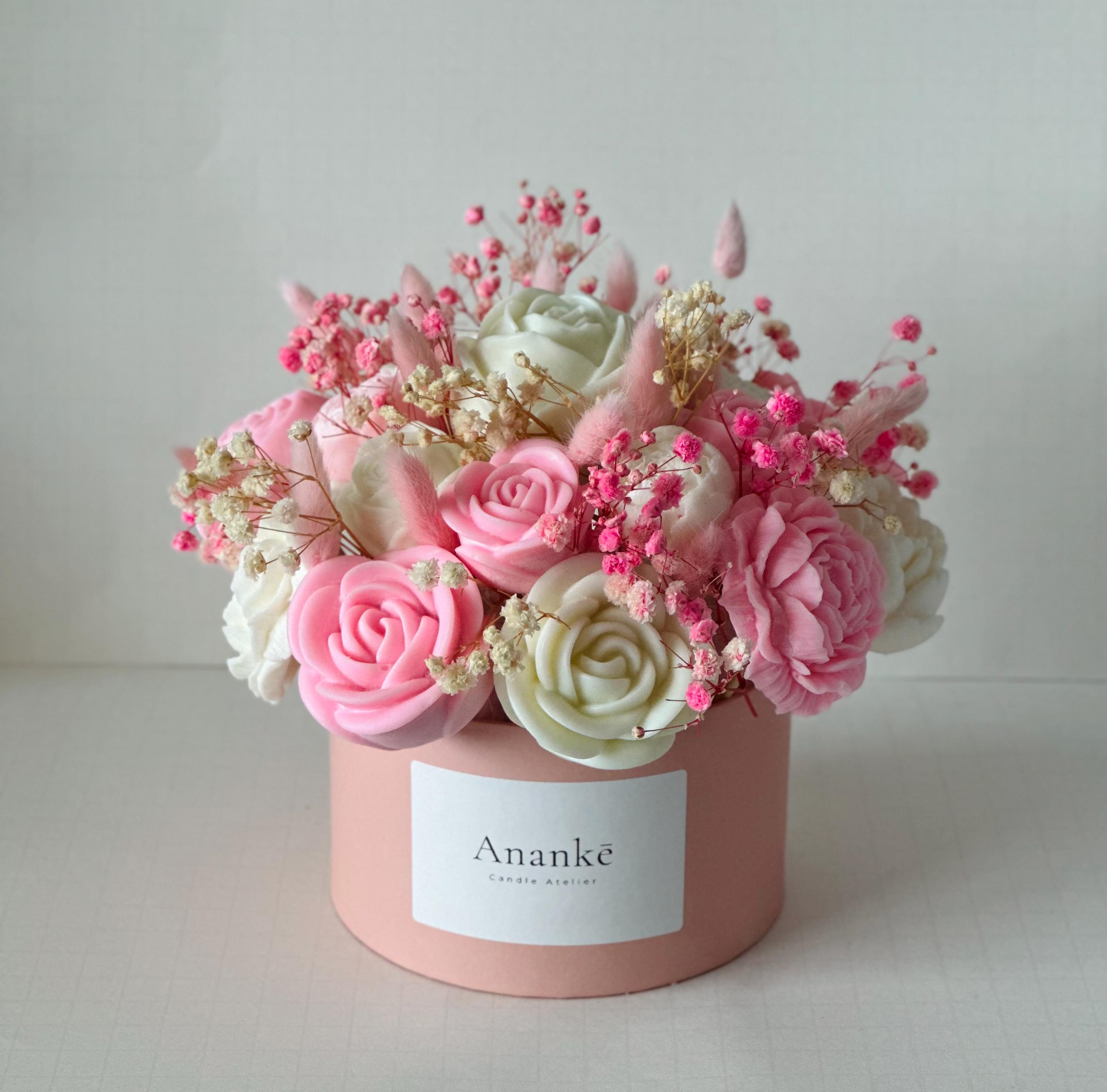 Luxury Flower Candle Box – Handcrafted Soy Wax Candle | Elegant Floral ...