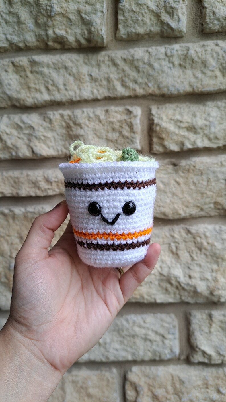 Shrimp Ramen Crochet Plush - Etsy