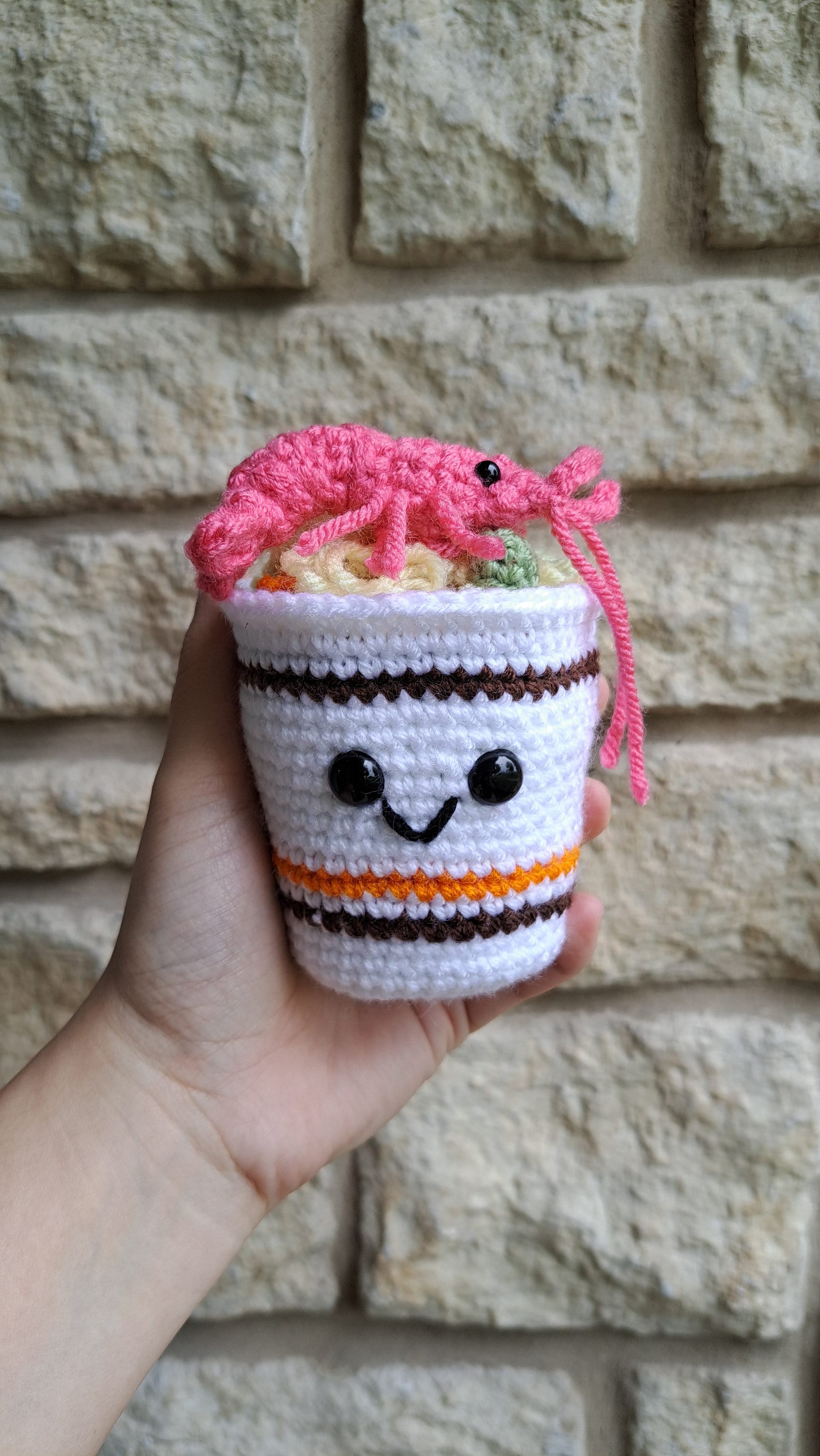 Shrimp Ramen Crochet Plush - Etsy