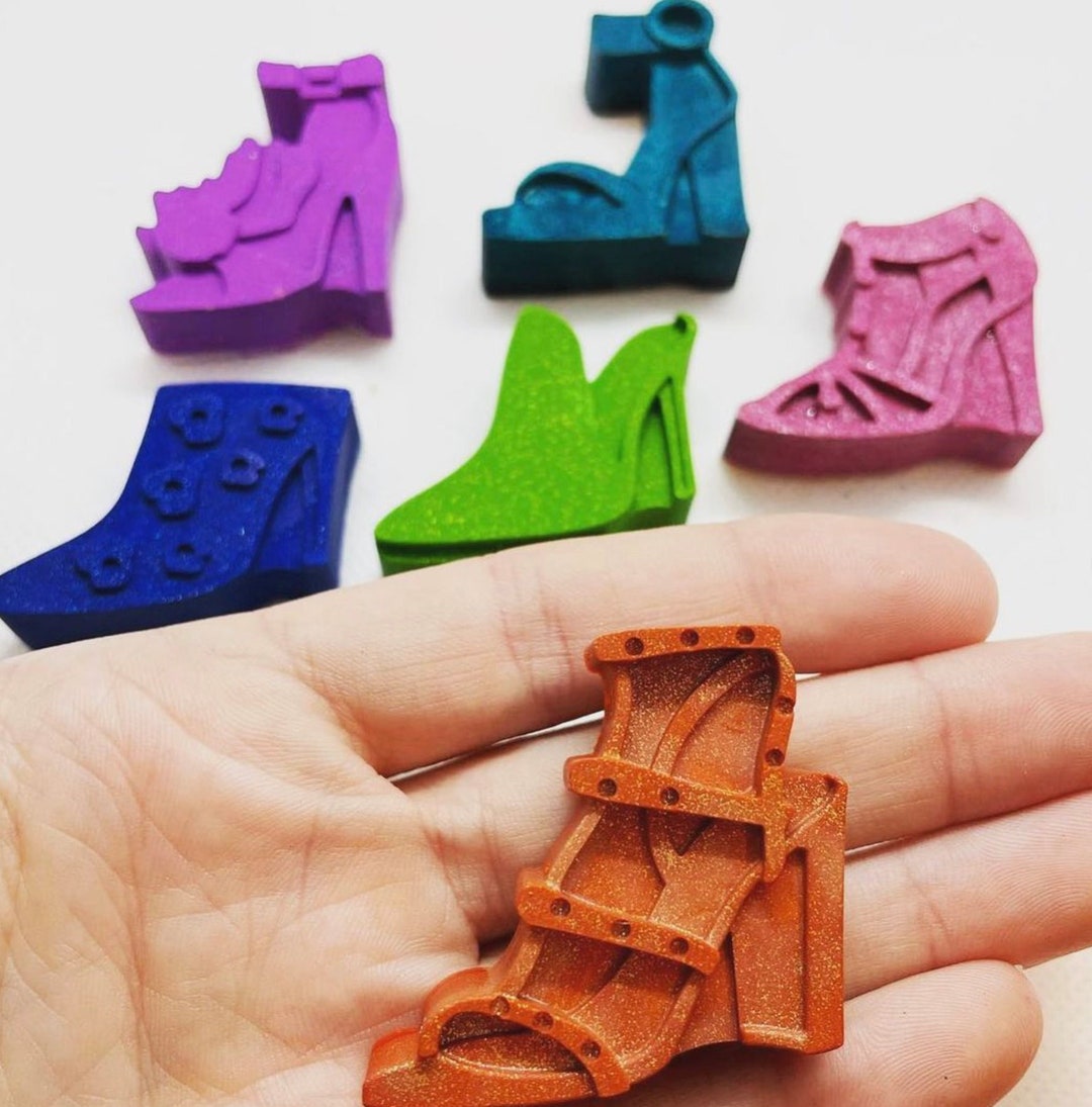 Designer Shoe Silicone Mold: Ice Tray, Soap, Chocolate (6 Shapes) - Etsy