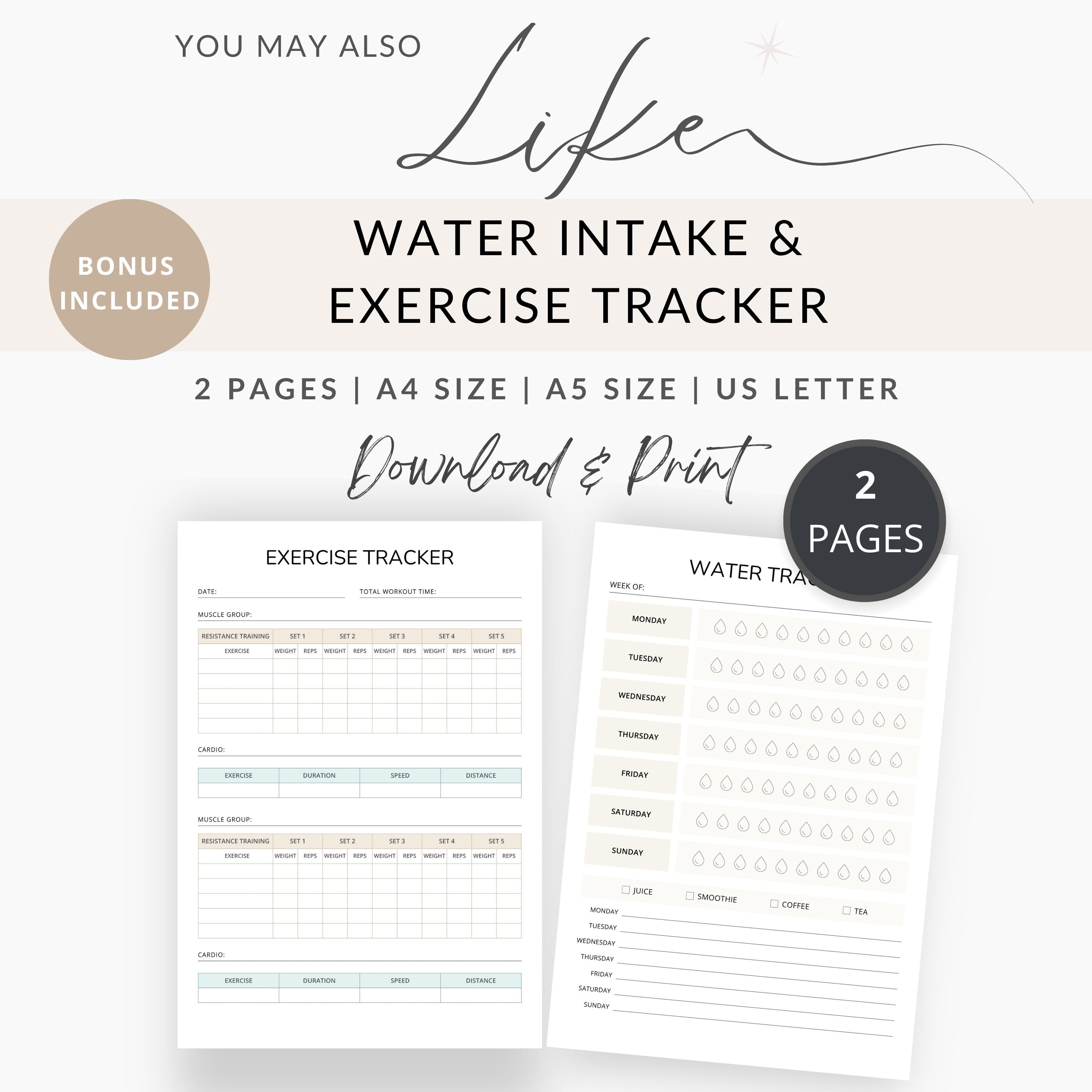 Printable Daily Food Diary Journal for Mindful Eating Practices, Meal ...