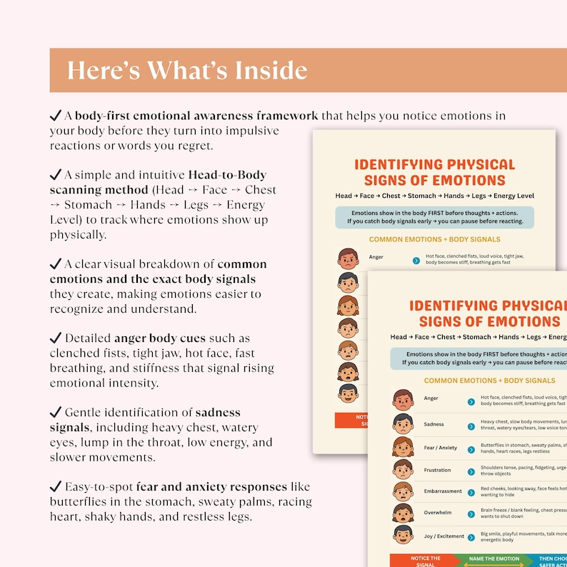 Identifying Physical Signs of Emotions, Emotional Awareness and ...