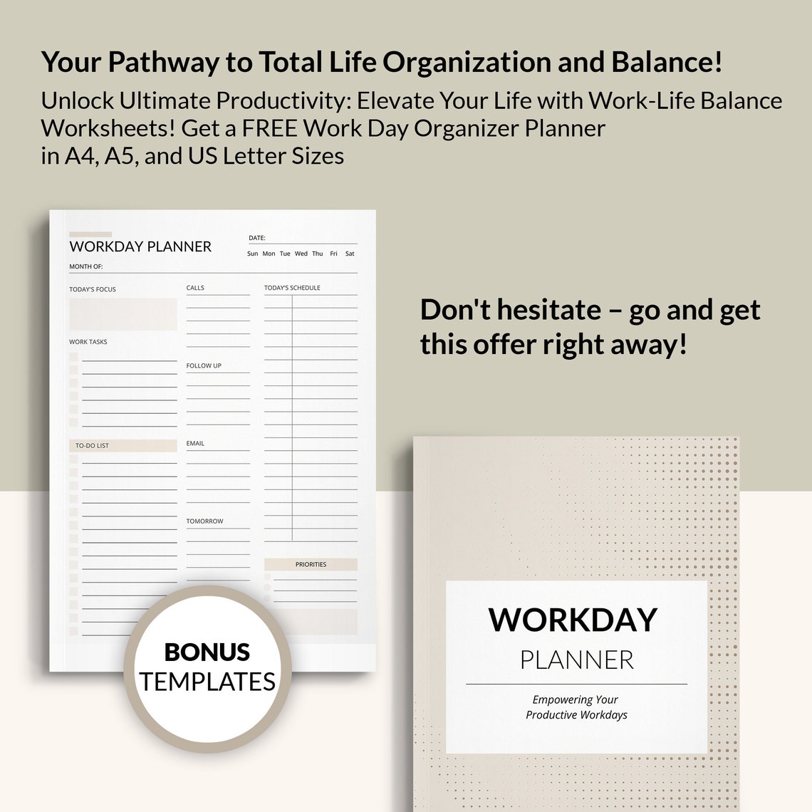 Your Comprehensive Work-life Balance Planning Sheets, A Guide to Self ...