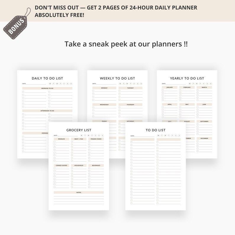 To Do List Printable Planner Priority Task List Template Checklist Tool ...