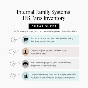 IFS Parts Inventory Worksheet, Therapy Printable for Inner Parts ...