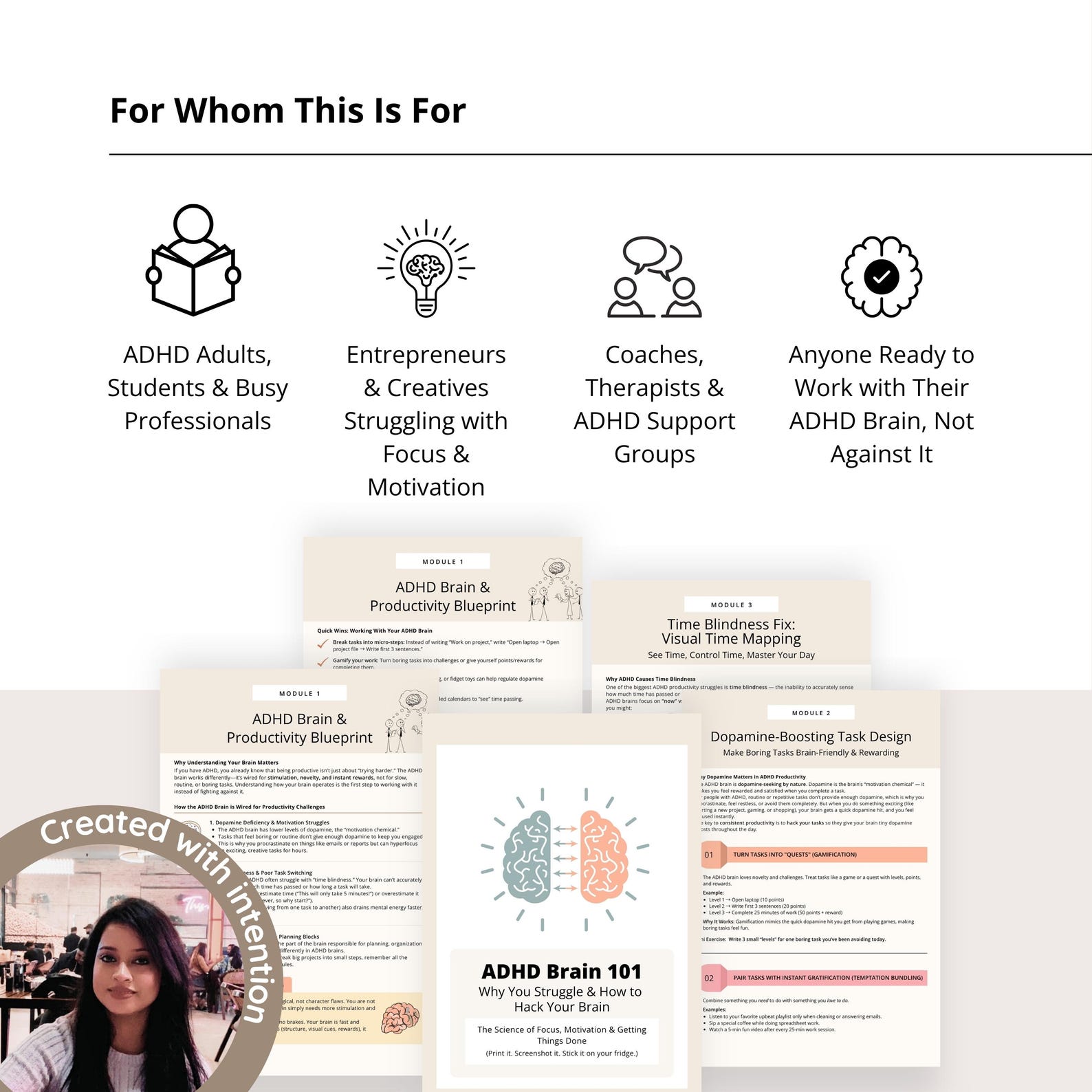 ADHD Productivity Decoder Cheat Sheets, Focus Strategies Worksheet ...