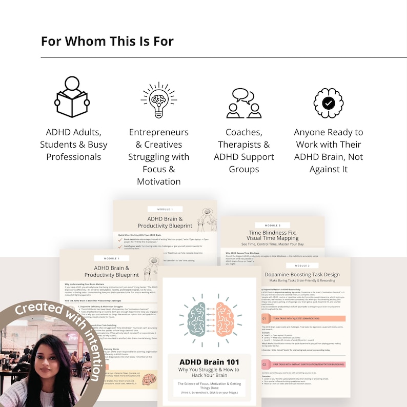 ADHD Productivity Decoder Cheat Sheets, Focus Strategies Worksheet ...