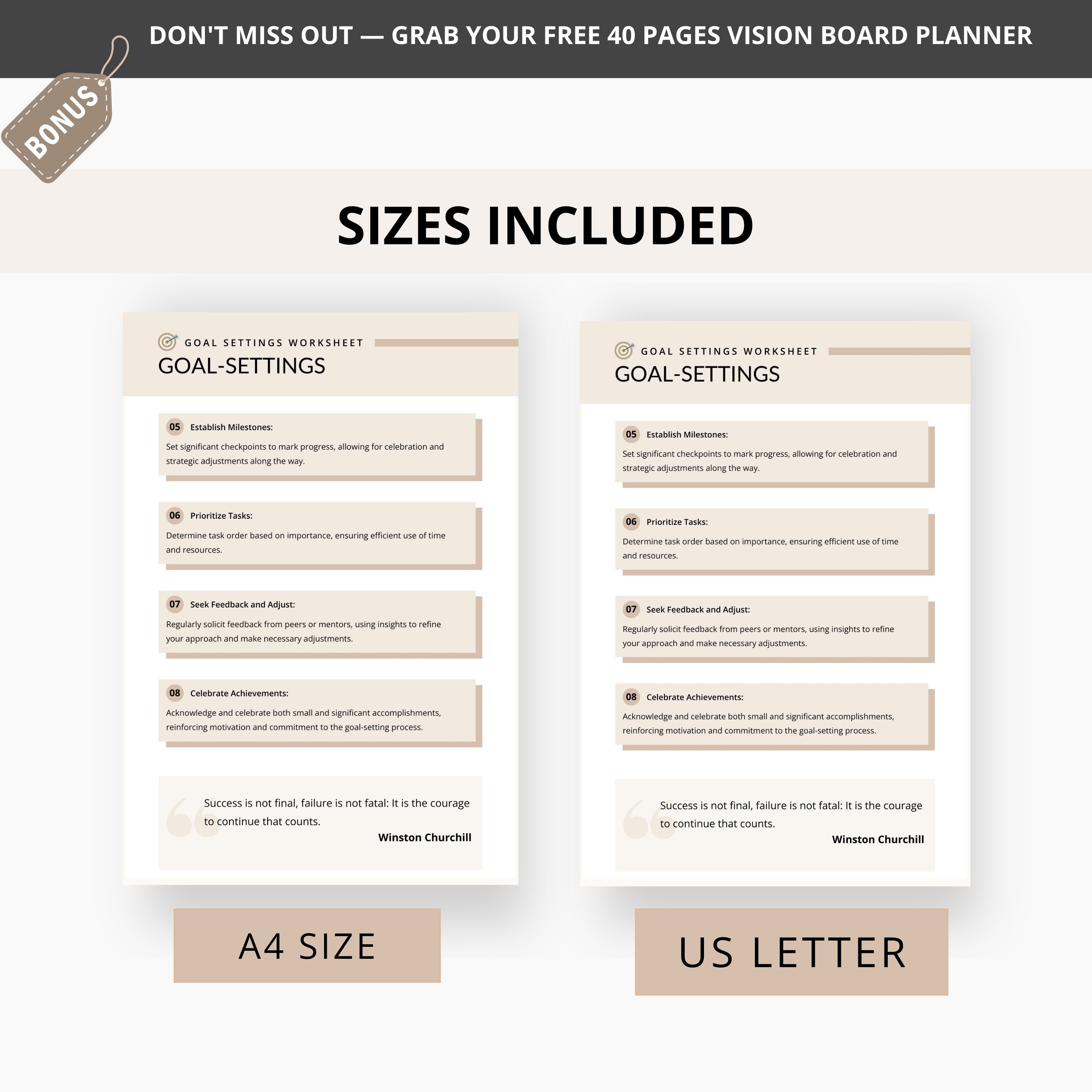 SMART Goal Setting Guide and Planner, Personal Development Workbook and ...