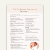 Self Worth Worksheet and Cards Bundle, Self Esteem, Confidence, Teen ...