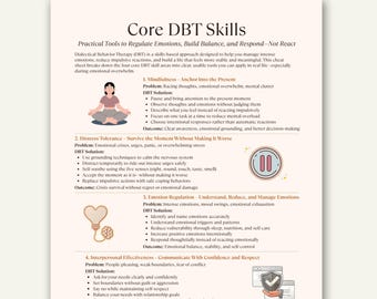 SELF-SOOTHE Skill DBT for Kids - Etsy Canada