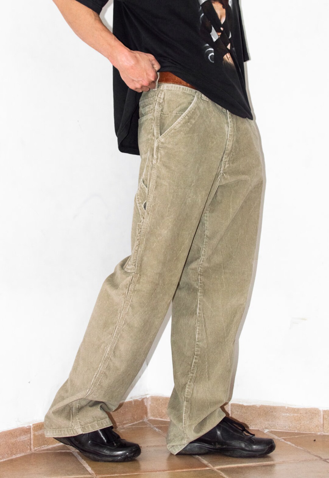 Y2K Vintage Oversize Faded Khaki Beige Bilabong Wide Legged Baggy ...