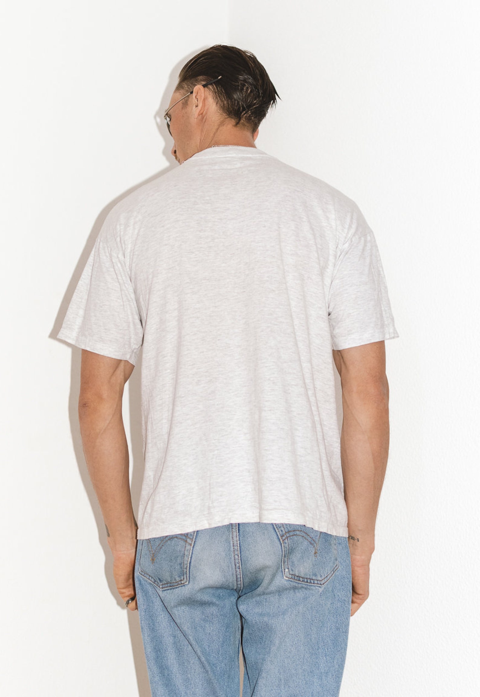 Vintage Y2K Grey Faded Homer Simpson Sunday Routine Cartoon Graphic ...