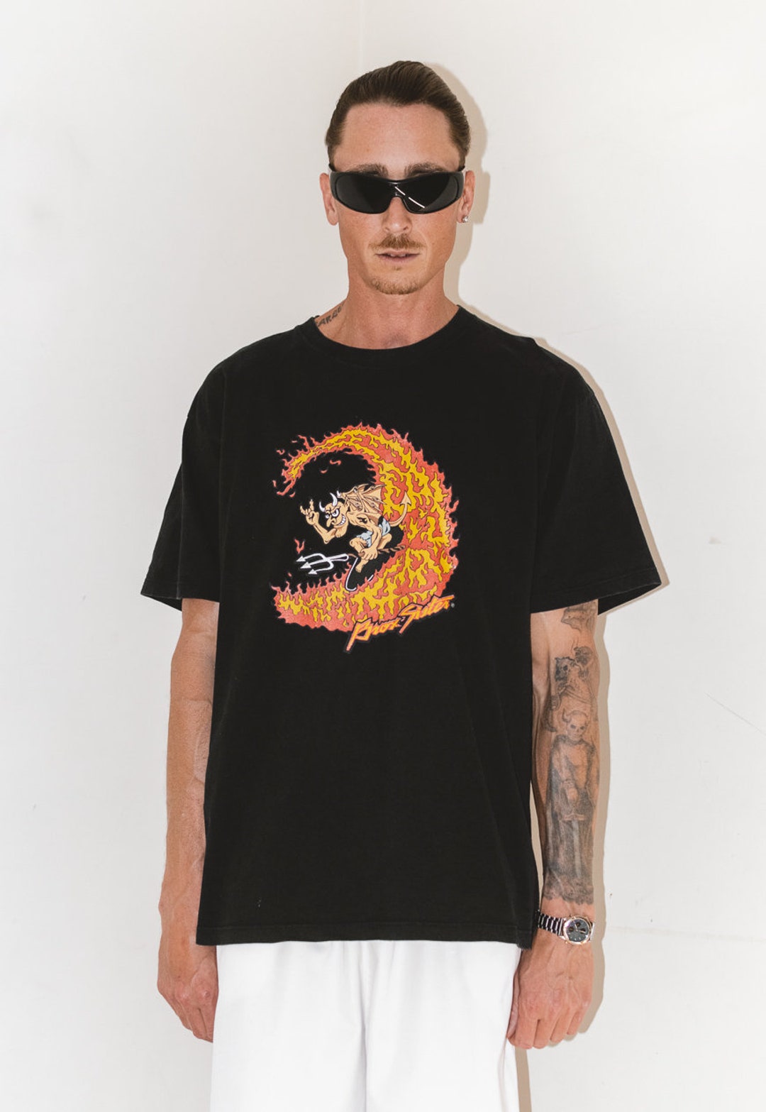 90s Vintage Collectible Bronx Sisters Skateboarding Fire Surfing Devil ...