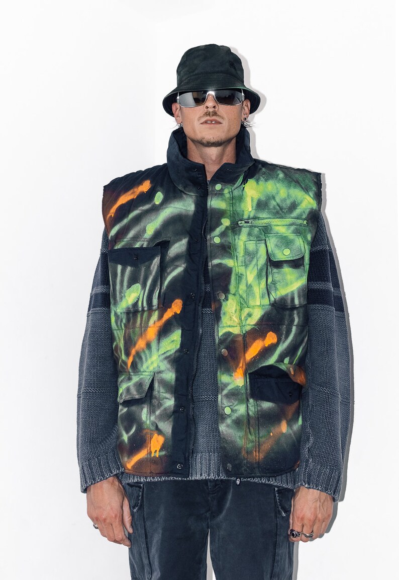 Y2K Vintage Graffiti Devil Graphic Navy Blue Multicolored - Etsy