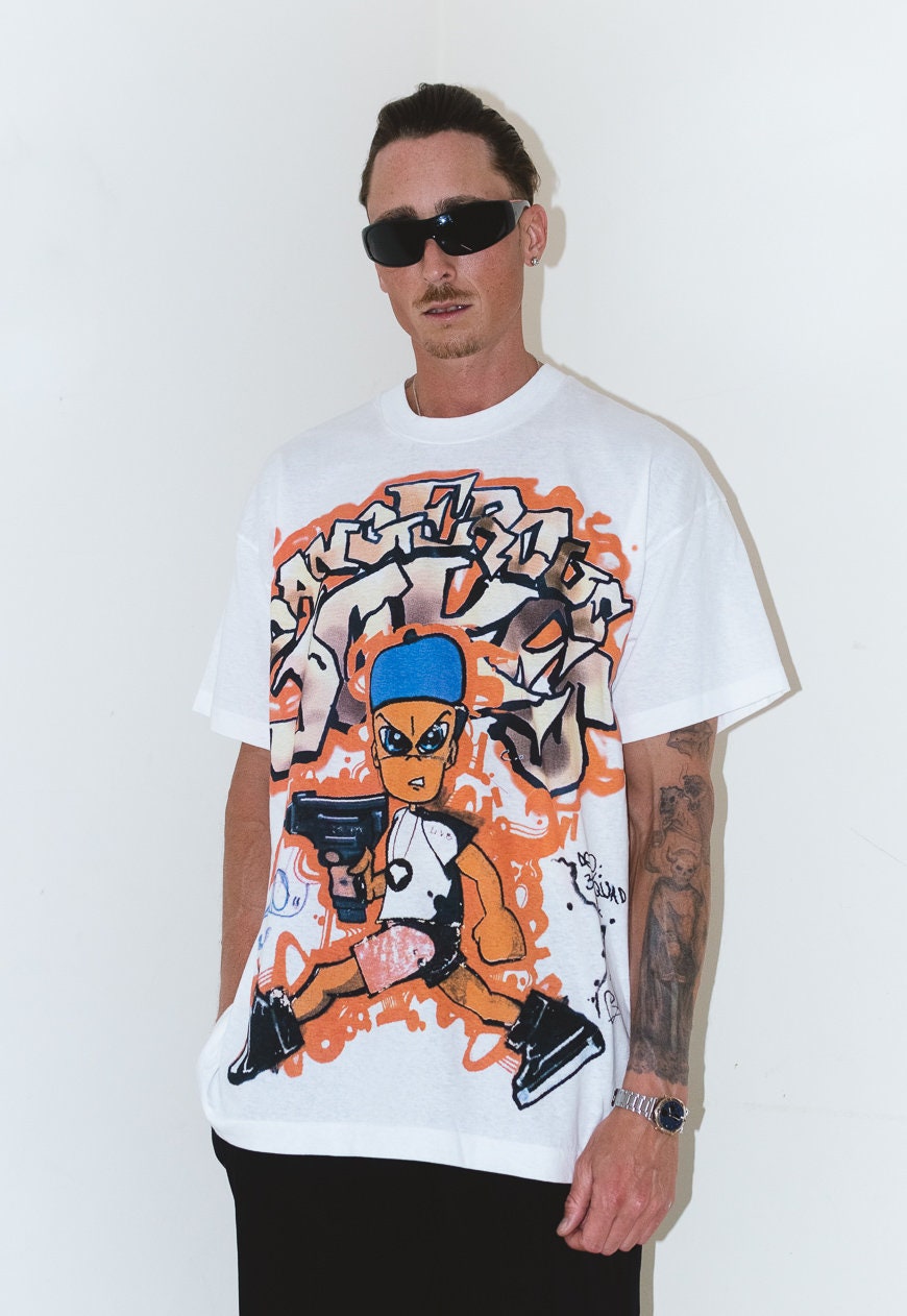 Collectible Y2k Very Rare Vintage Gangster Graffiti Street Wear Rap ...