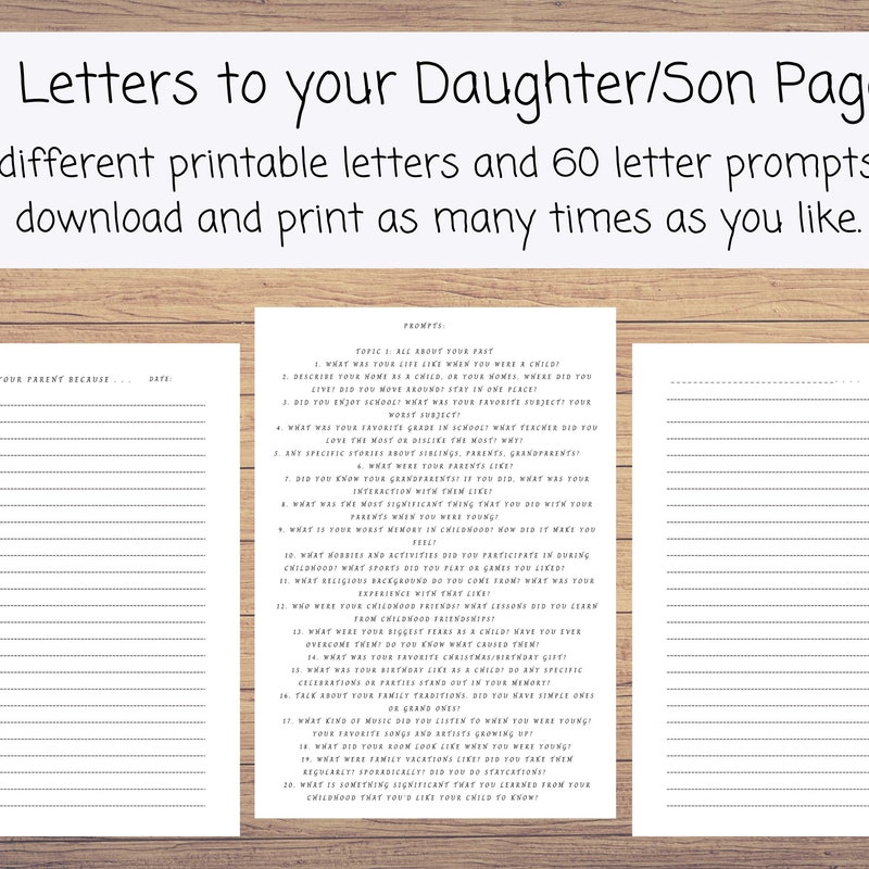 Letter to Write Little Girl - Etsy