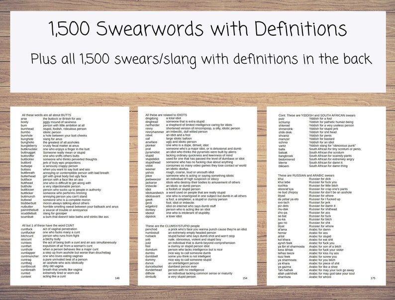 Printable PDF of Swearword Word Search Puzzles With 1500 Unique Swears ...