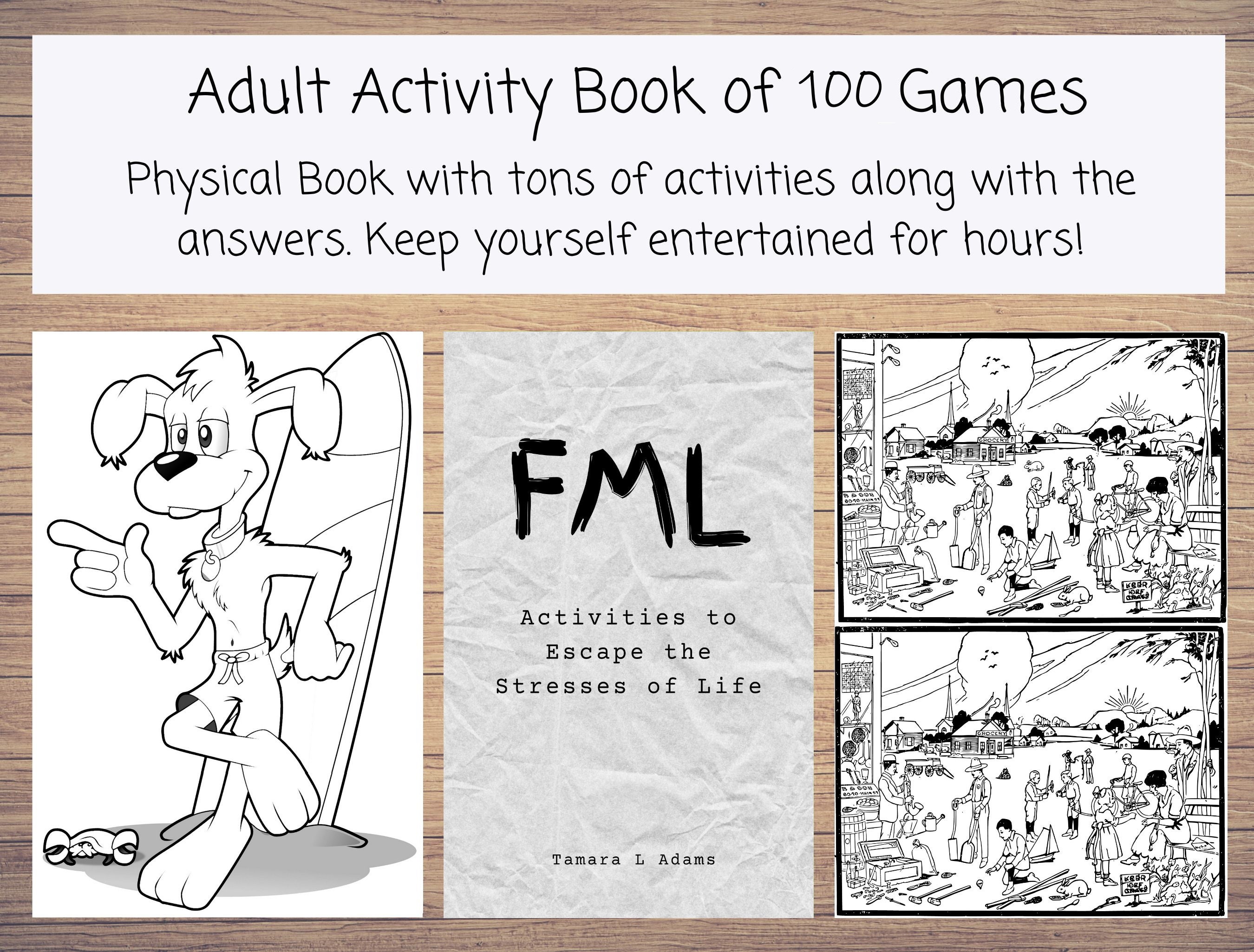 FML Adult Activities to Escape the Stresses of Life Paperback Book of ...